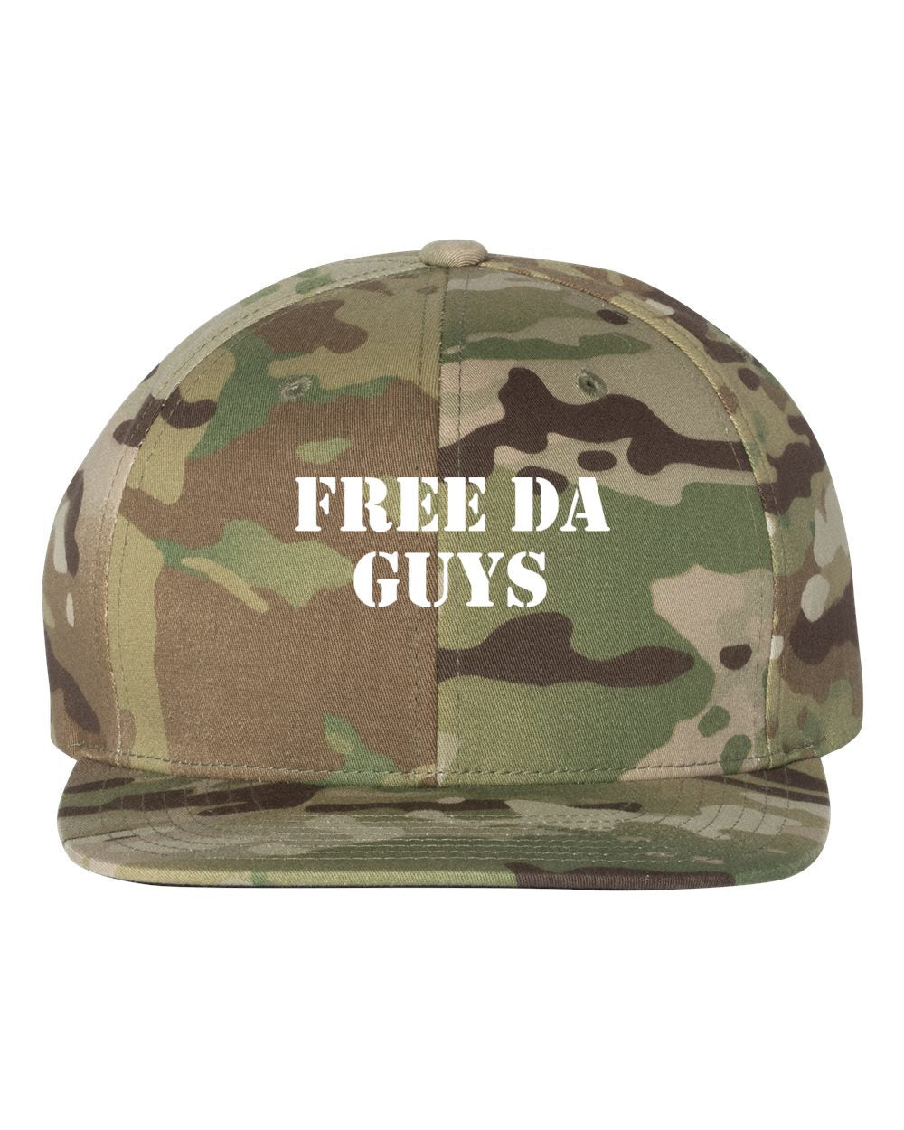 Free Da Guys Wording Flat Bill Snapback Cap – Wear The Logo
