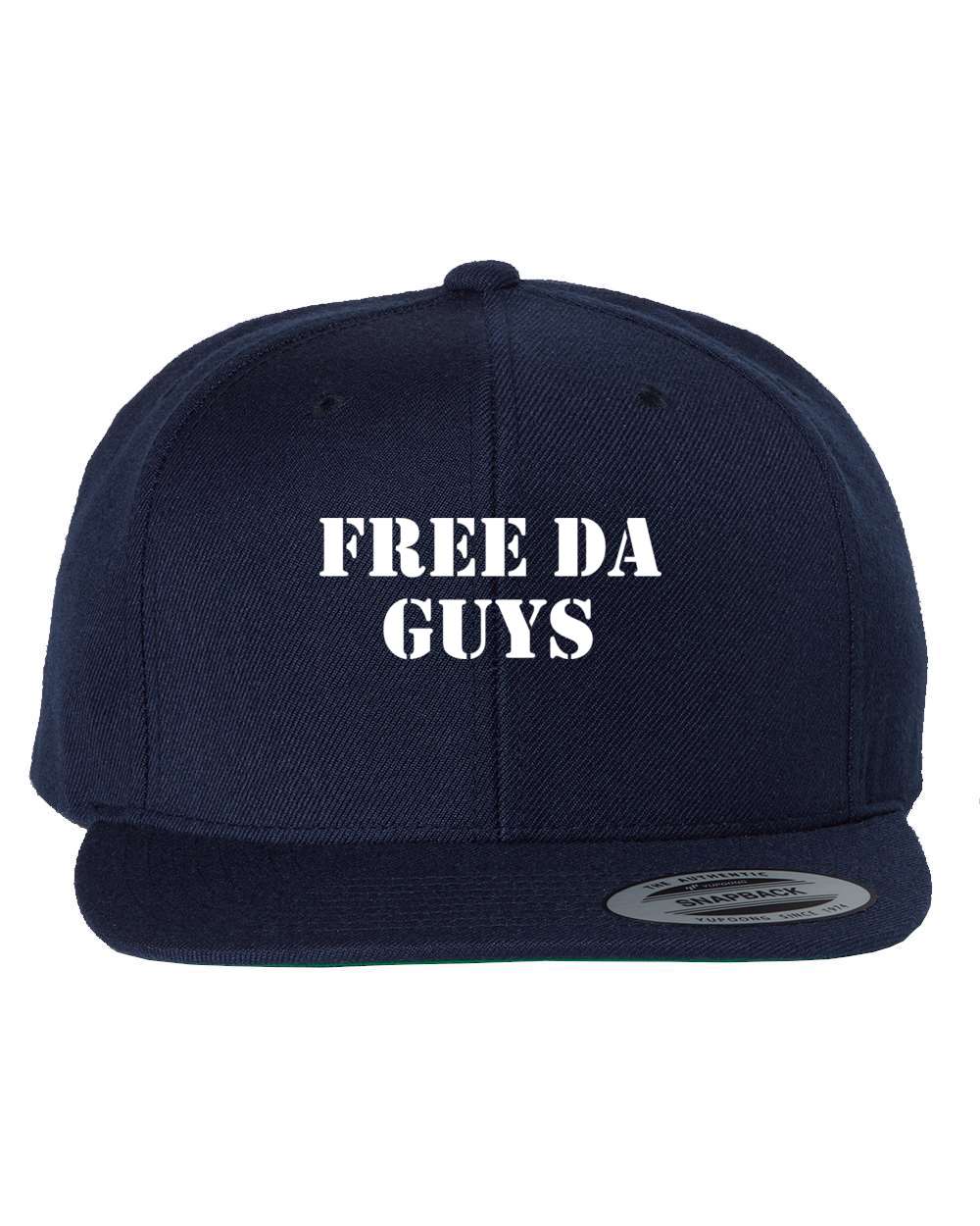 Free Da Guys Wording Flat Bill Snapback Cap – Wear The Logo